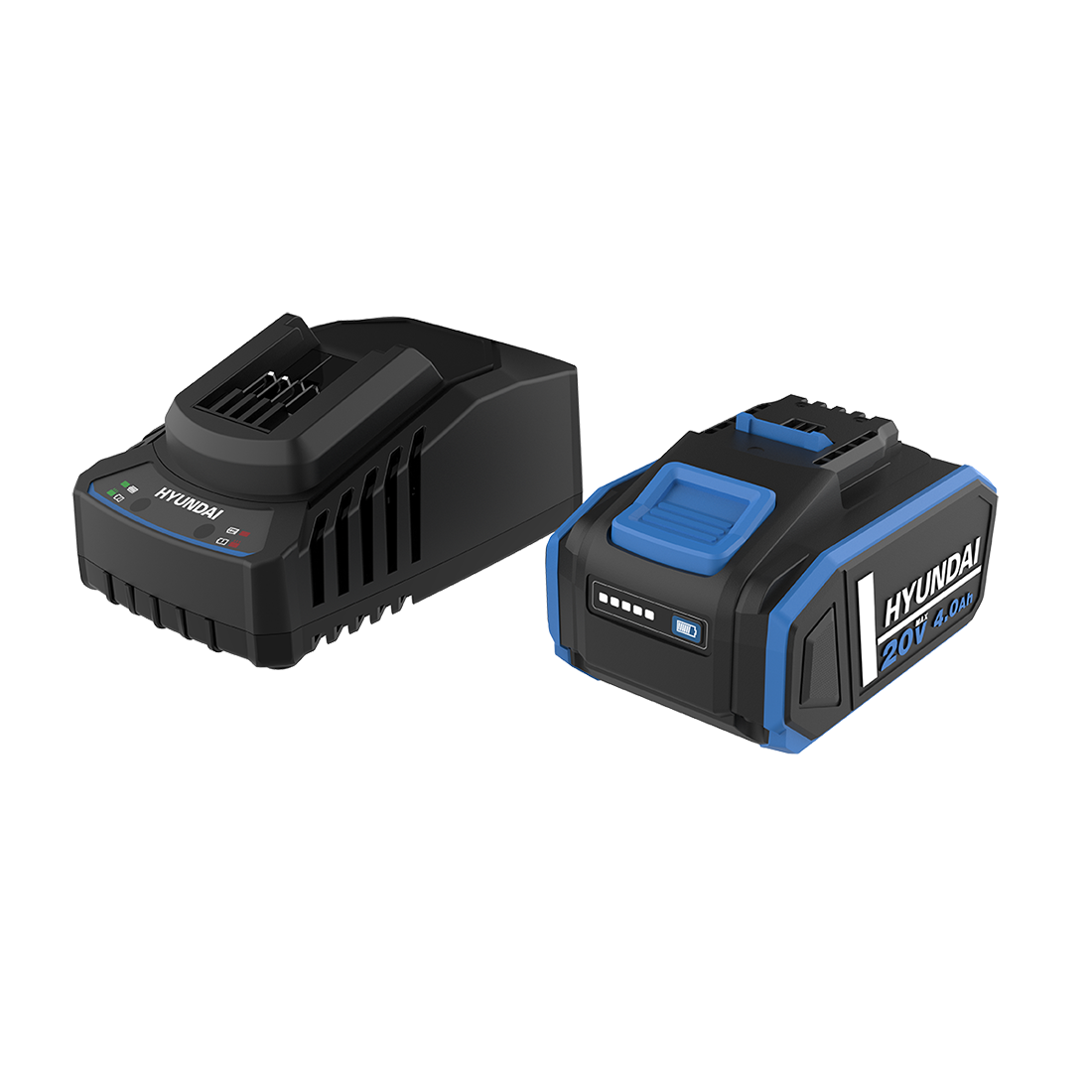 Hyundai 20V 4.0Ah Li-ion Battery & Fast Charger Kit – Smart Protection ...