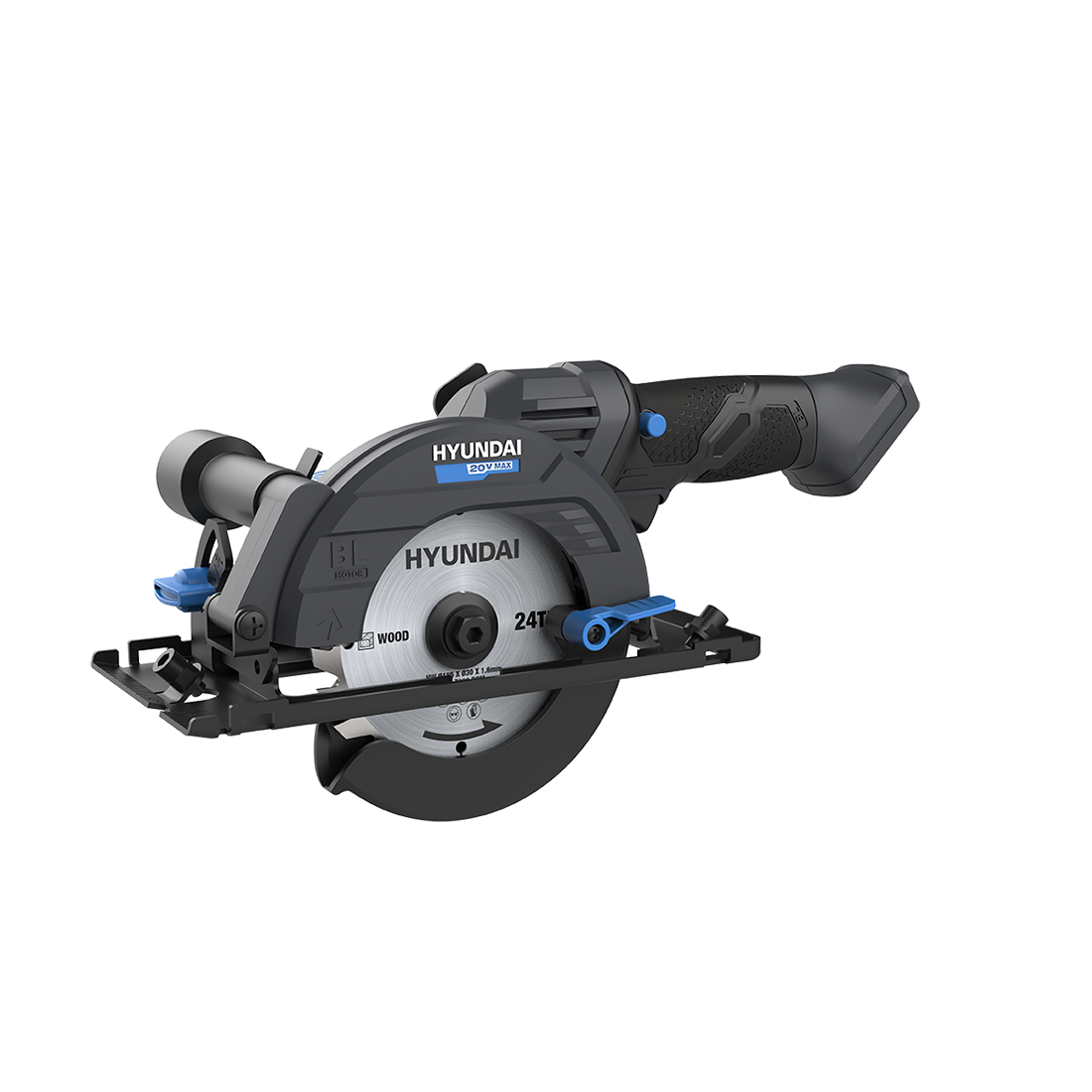 Hyundai 20V Brushless Mini Circular Saw – 120mm Blade, 41mm Cut Depth ...