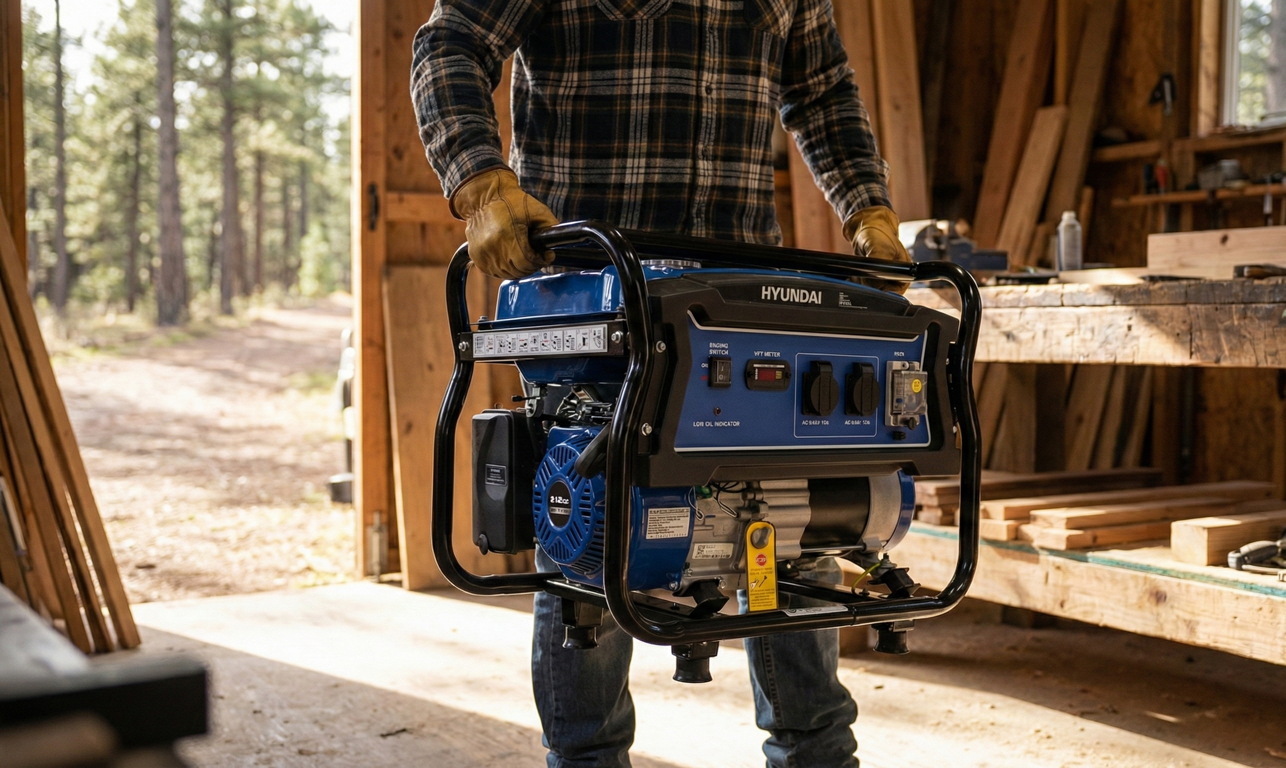 Hyundai 4kVA Portable Petrol Generator - Compact, powerful, dependable ...