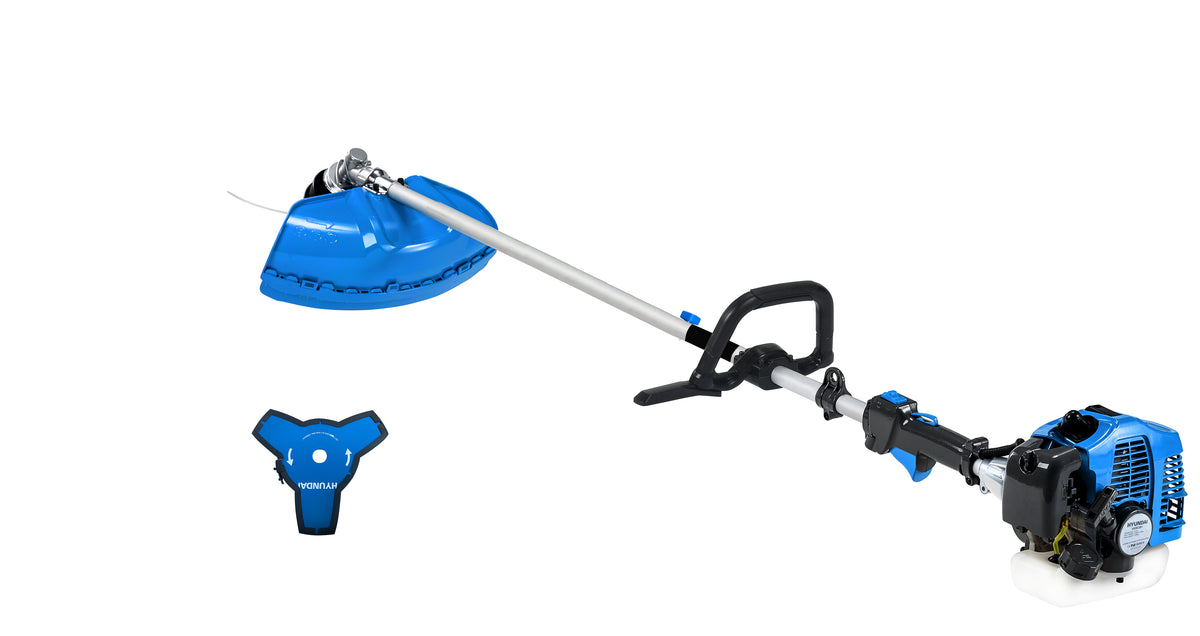 Hyundai 26cc 2-Stroke Petrol Brushcutter – Lightweight Grass Trimmer w ...