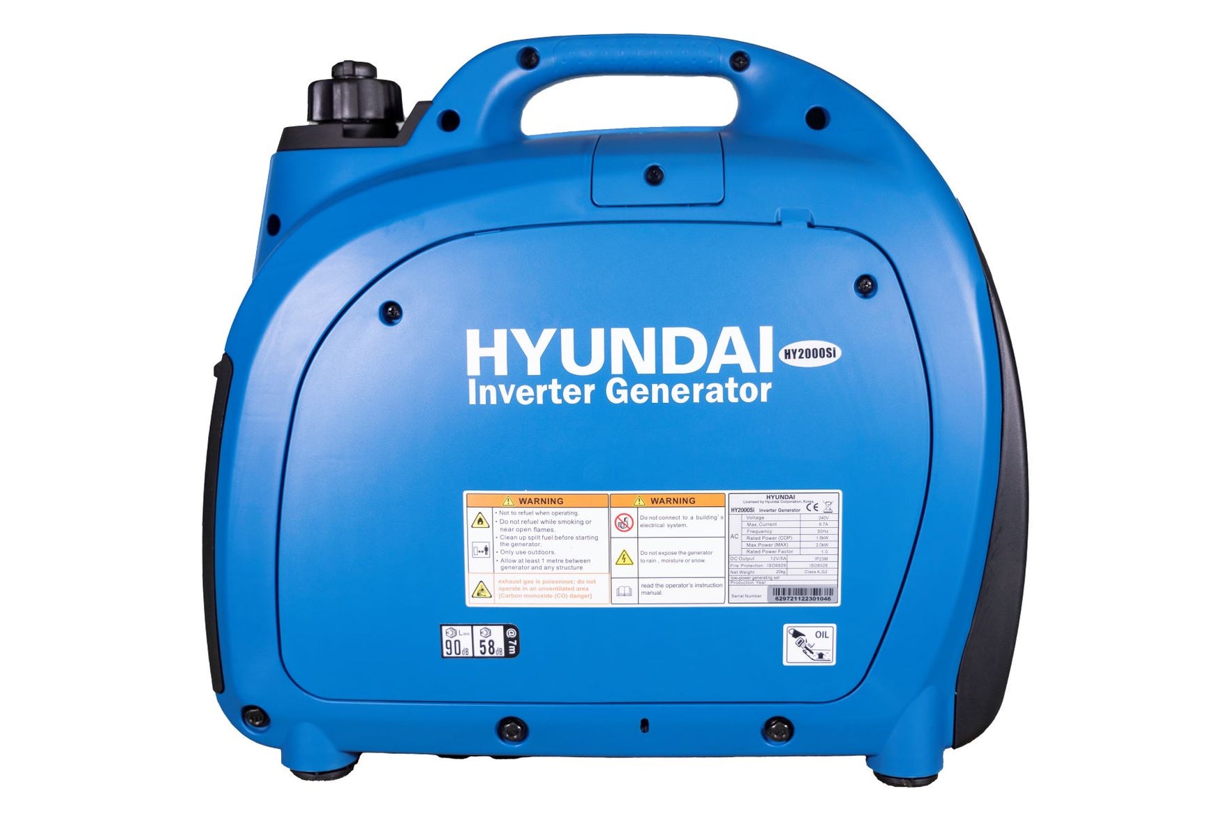 Hyundai 2000W Inverter Generator – Quiet, Portable Power for Camping ...