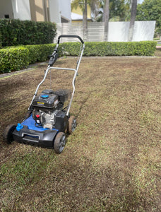 Hyundai Petrol Lawn Scarifier & Aerator 2-in-1 – 212cc Engine, 400mm W ...